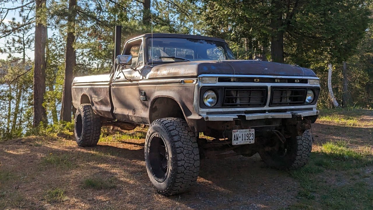 1975 Dent Side F250 Powerstroke build - Part 1 - YouTube
