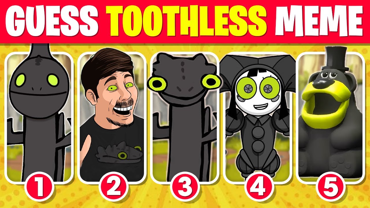 Guess Toothless Meme | Famous Sing Toothless Dance Song, Otamatone ...