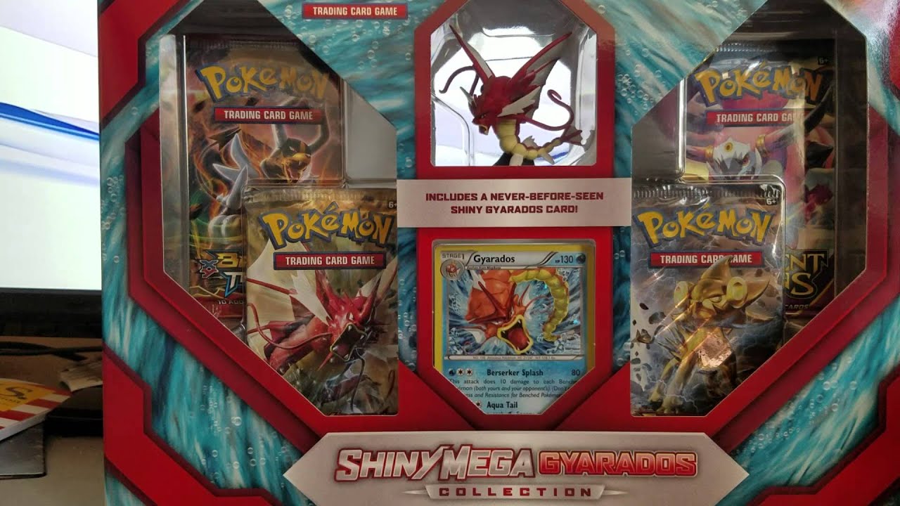 SHINY MEGA Gyarados Collection Box- Epic EX Pull - YouTube