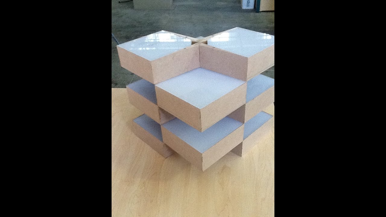 V-Fold MDF CNC Woodworking - YouTube