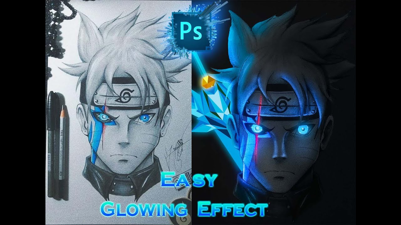 How to Draw Glowing Sketches in Photoshop | Photoshop Tutorial - YouTube