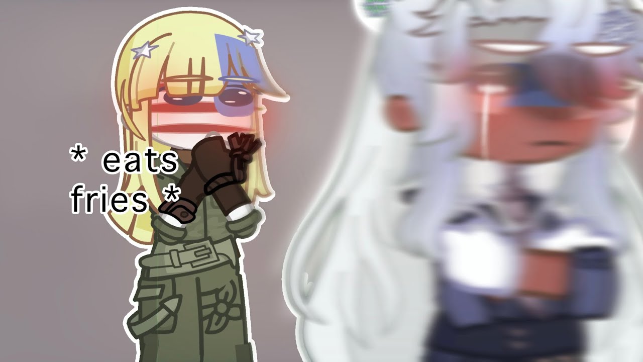 ''Btch, PLEASE, give me a fry 😒😒'' // Gacha F! Russia F!America shtpost ...