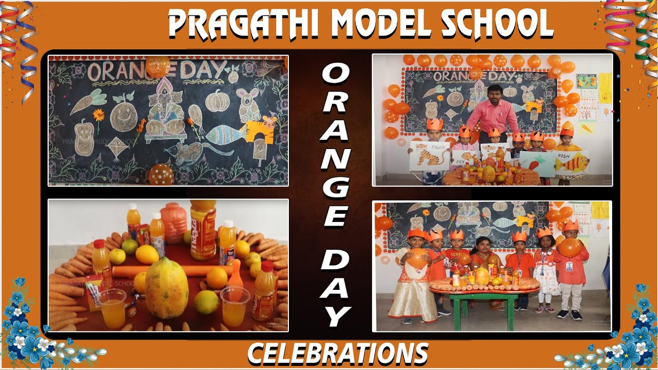 Orange day Celebrations at Pragathi Model School | Pati | School ...