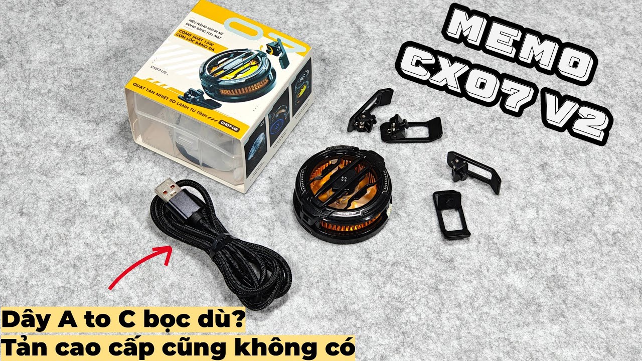 "Quá đỉnh" Quạt tản nhiệt duy nhất làm được đều này - Review Memo CX07 ...