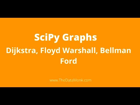 Scipy Graphs Adjacency mtrix,connected components, distr,floyd warshall ...