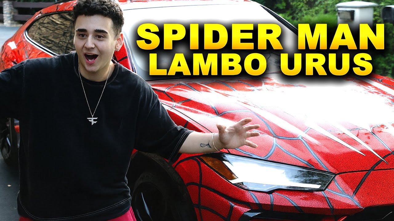 Faze Lacy TRANSFORMED His Urus Into SPIDERMAN!!! - YouTube