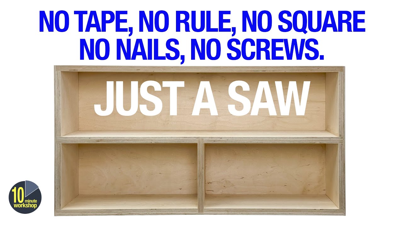 Plywood Cabinets - no router, no dado stack [video 556] - YouTube