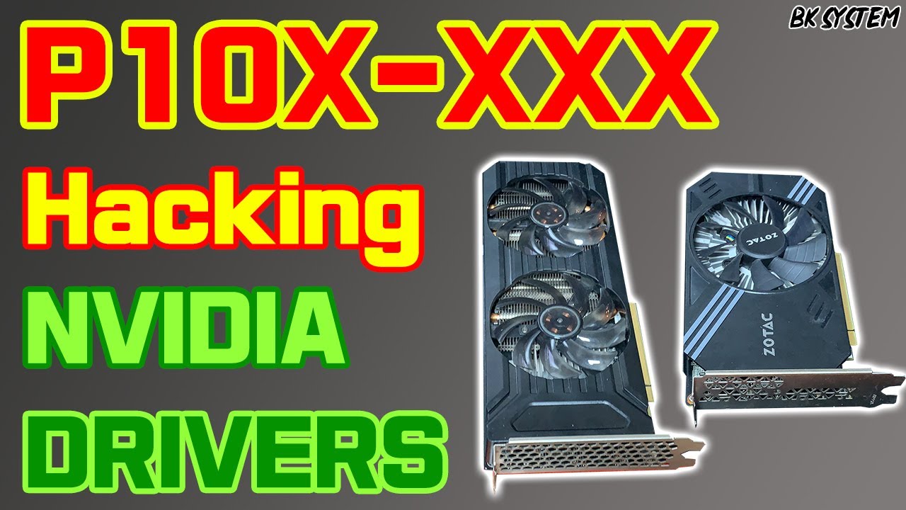 NVIDIA P106-100 설치방법 & 사용법 그래픽카드 드라이버 개조방법 [비케이][BK SYSTEM][4K][60p ...