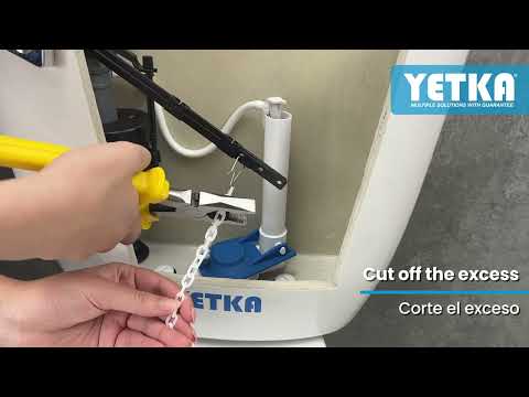 How To Install/Fix a Toilet Tank Flapper | Yetka Ref.125.918