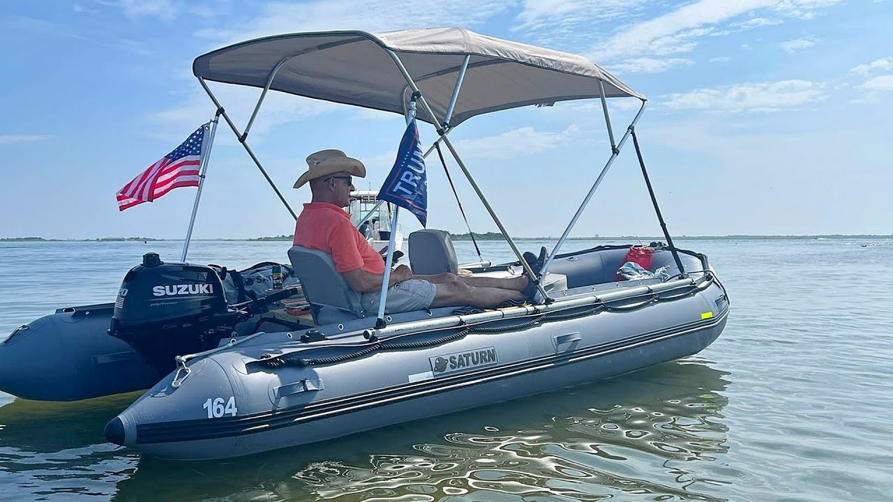 Saturn 18' Inflatable Motor Boats SD518 PRO with 20HP Suzuki Outboard ...