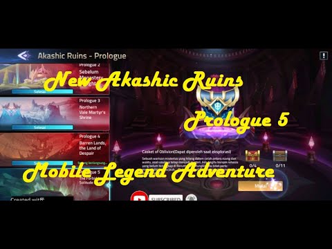 Mobile Legend : Adventure (MLA) - Akashic Ruins Prologue 5 - YouTube