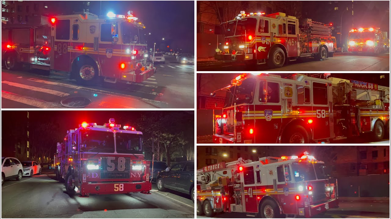 **FIRST VIDEO** Companies operating and taking at FDNY Box 3134. Plus ...