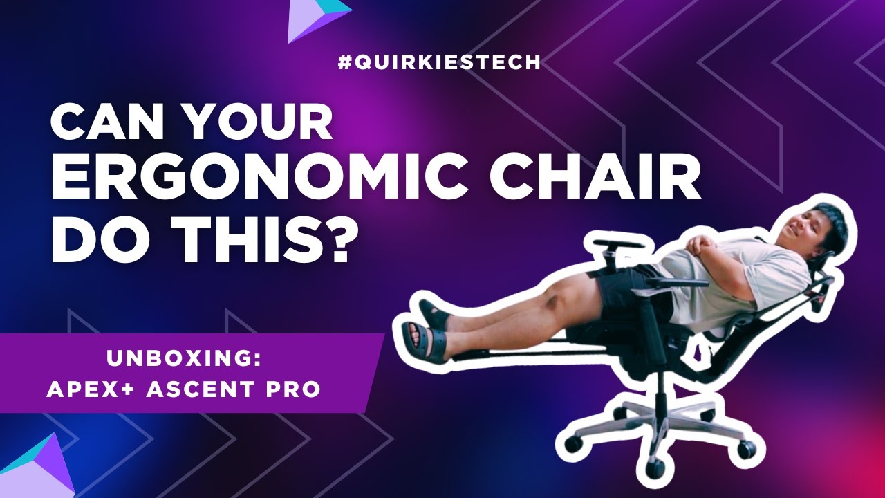 Can your ERGONOMIC CHAIR do this? Unboxing APEX+ ascent pro chair - YouTube