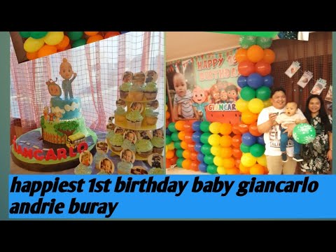 Our baby gian 1st birthday (no editing video) - YouTube