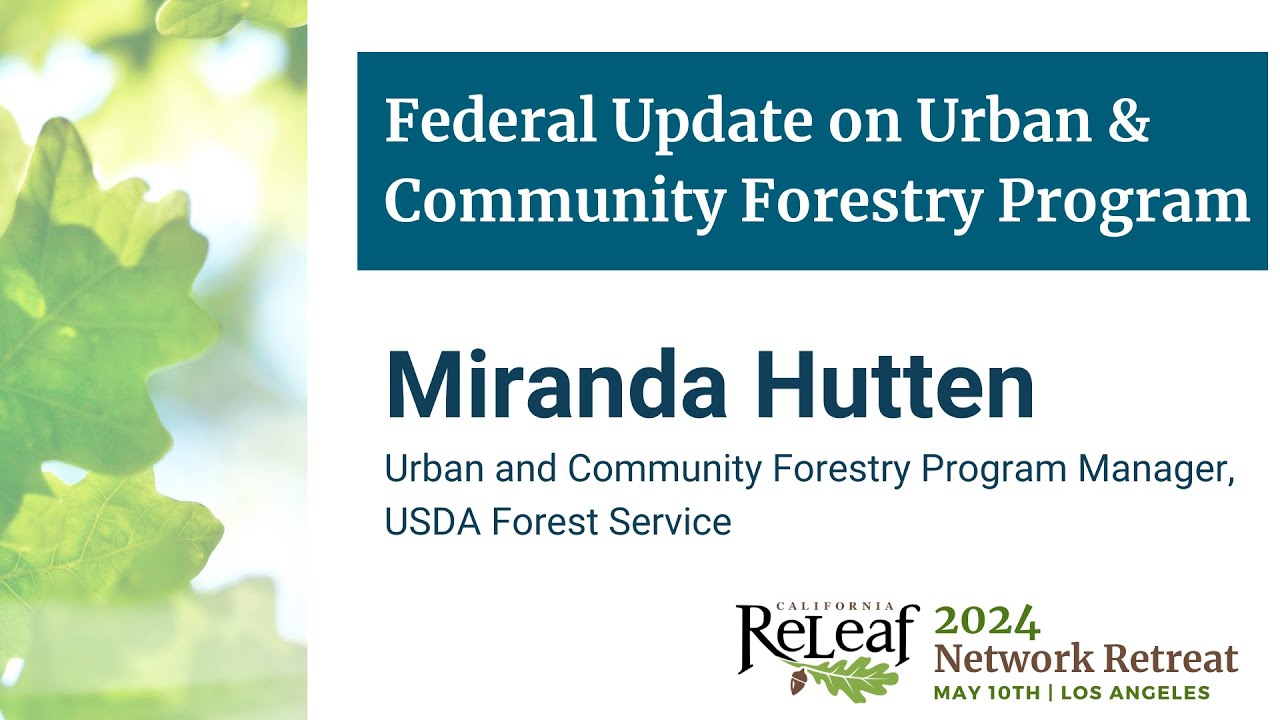 Federal Update on Urban and Community Forestry Program - YouTube