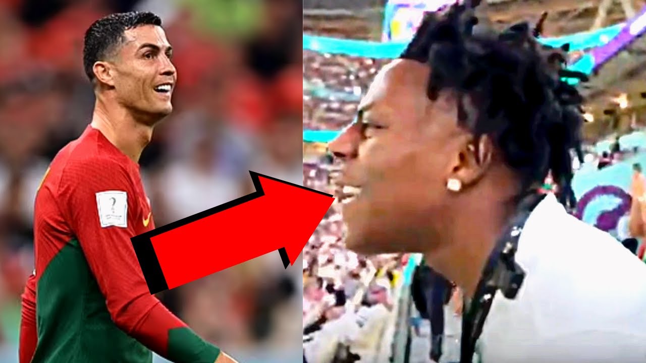ISHOWSPEED REACTS TO RONALDO GETTING SUBBED IN TO PLAY IN THE WORLD CUP ...