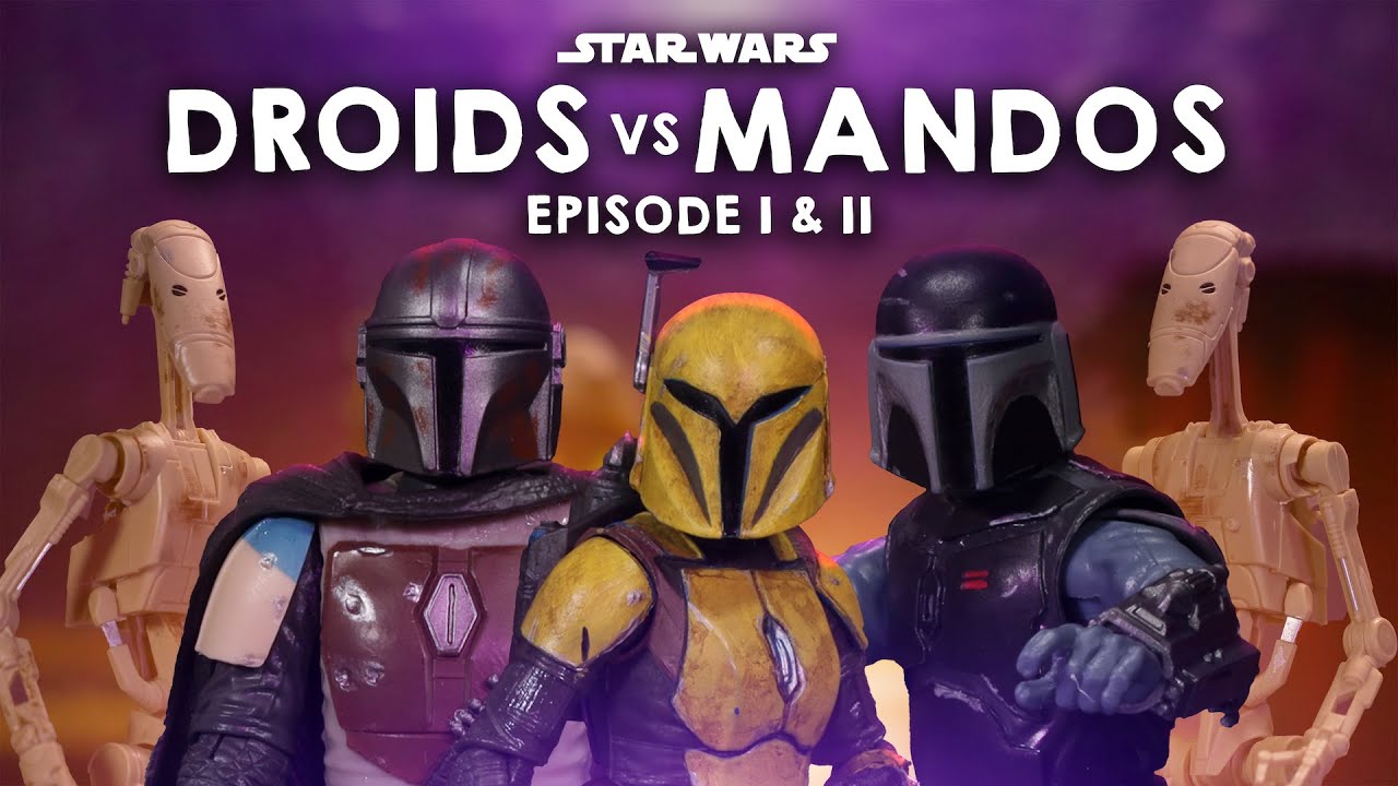 "Droids vs Mandos" | Star Wars Stop Motion Short Film - YouTube