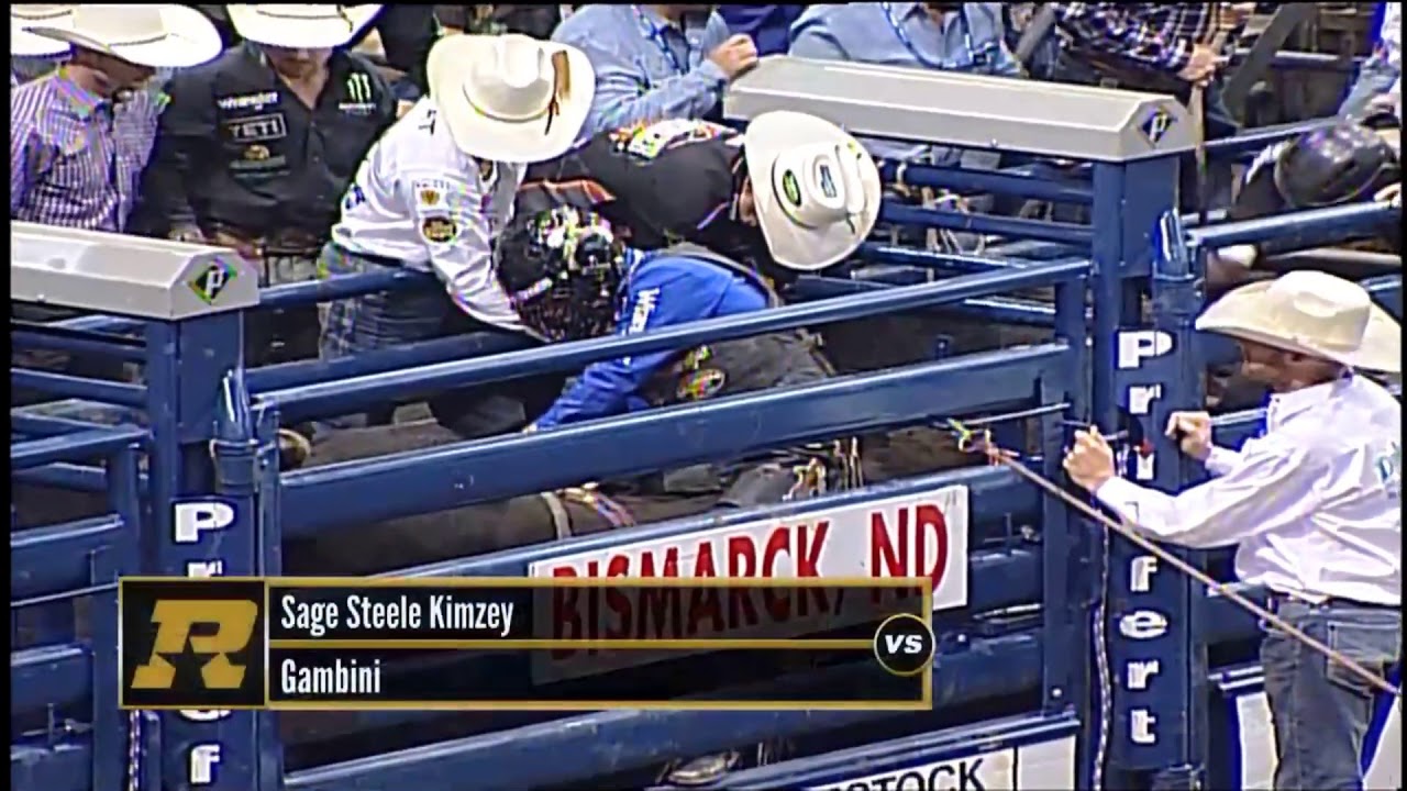 Sage Kimzey rides Gambini for 90 Points (PBR) - YouTube