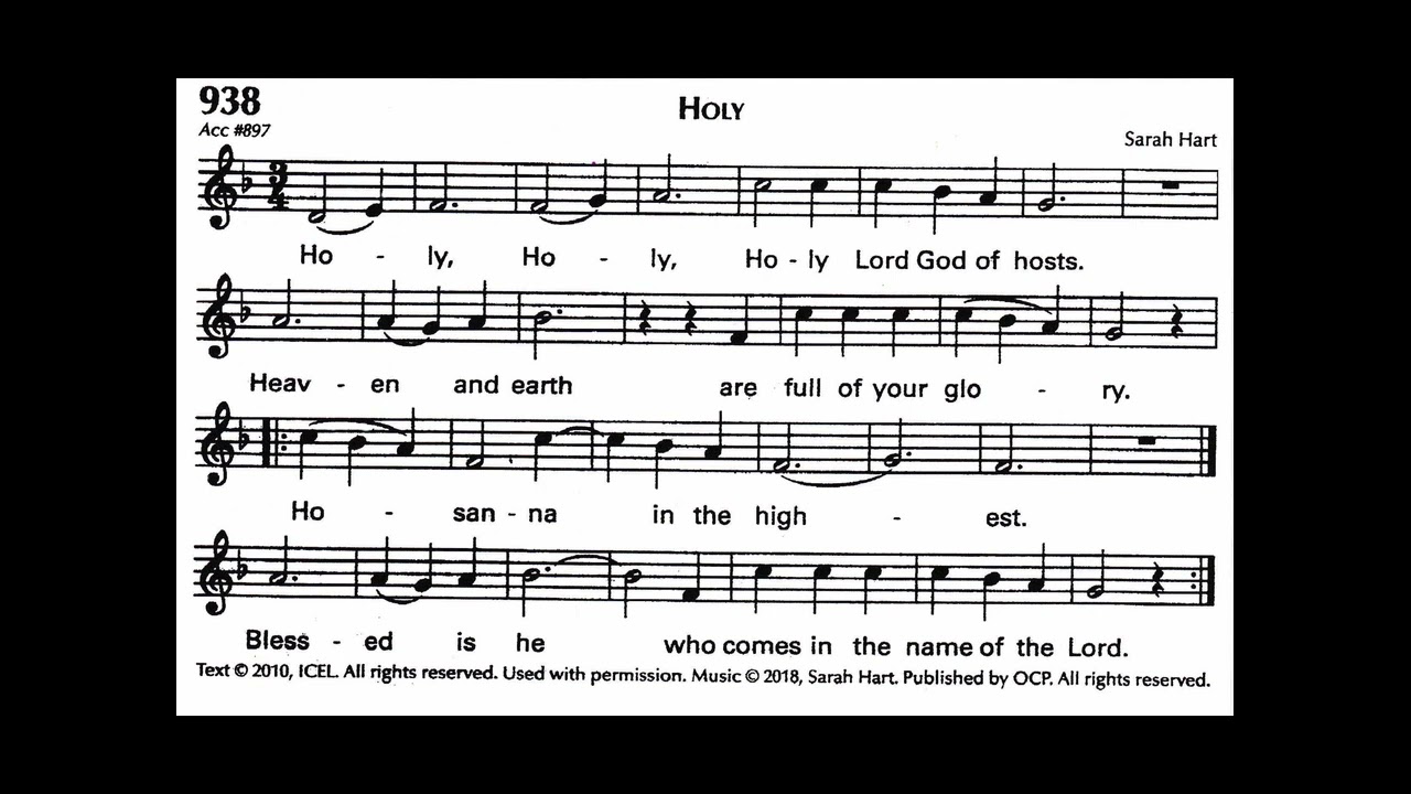Holy from the Mass of St. Mary Magdalene by Sarah Hart Chords - Chordify