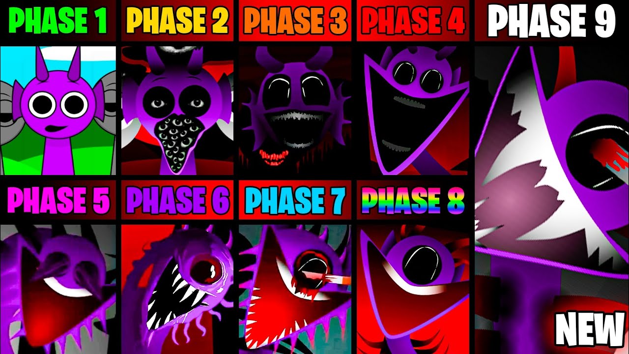 New Phase 1-5 VS Phase 6 VS Phase 7 VS Phase 8 VS Phase 9 in Incredibox ...