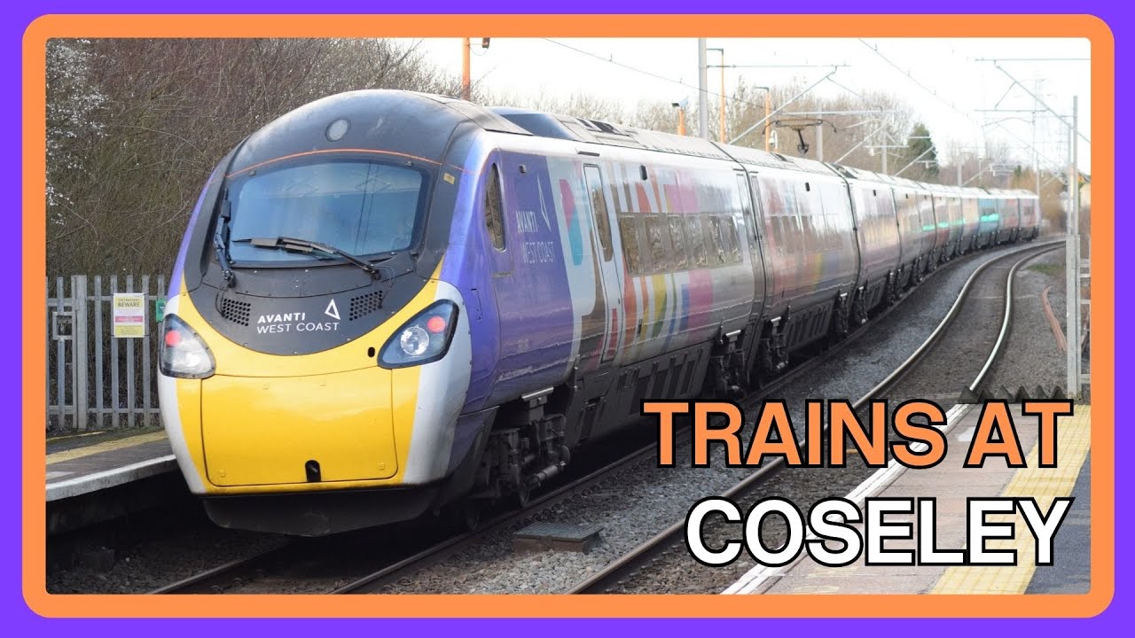 TRAINS at COSELEY railway station - YouTube