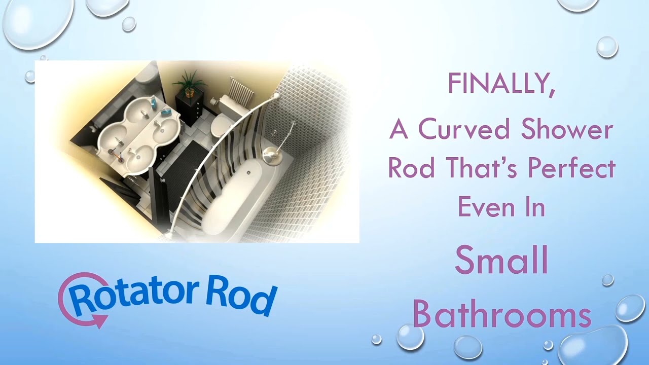 Rotator Rod's ability to flip in and makes this curved shower rod is ...