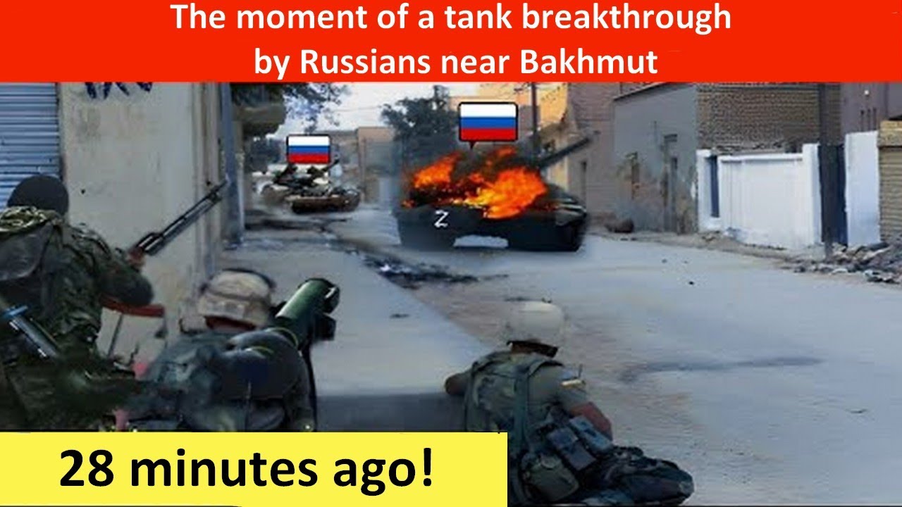 🔴TODAY(20 APRIL 23)The moment of a tank breakthrough by Russians near ...