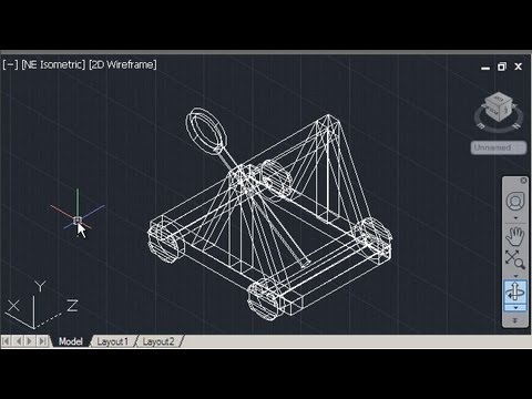 AutoCAD Tutorial 3D Catapult - YouTube