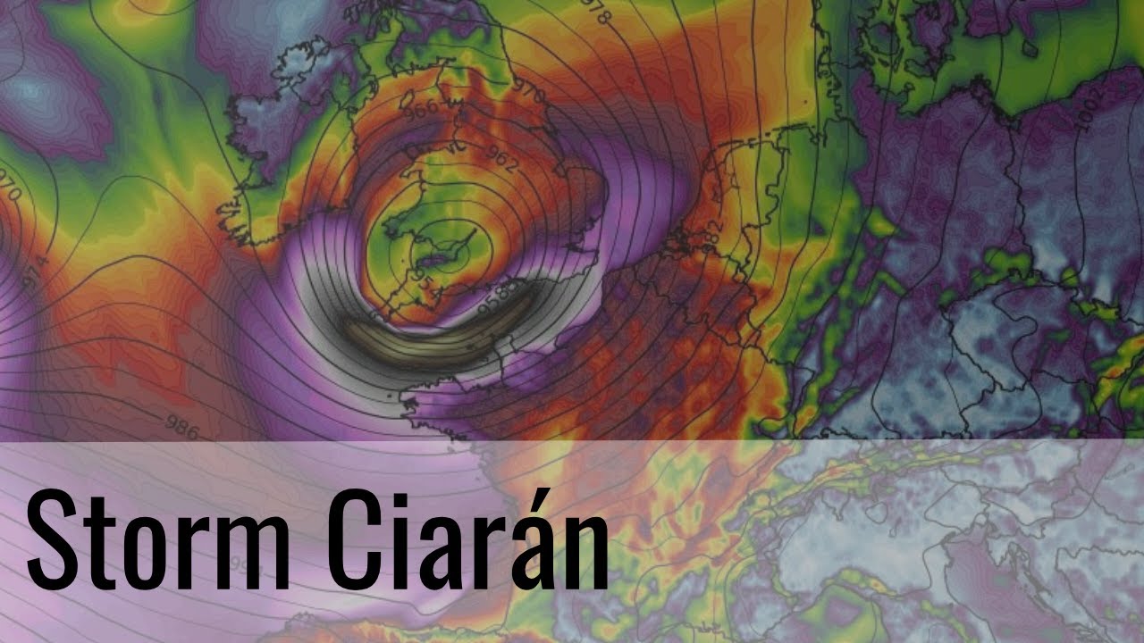Storm Ciarán: Very strong winds possible for Southern UK - YouTube