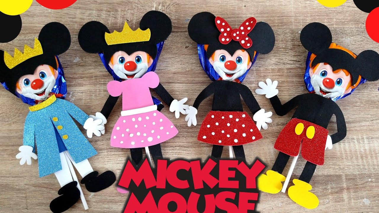 Paletas Payaso decoradas // Mickey Mouse // Paletas Payaso Decoradas ...