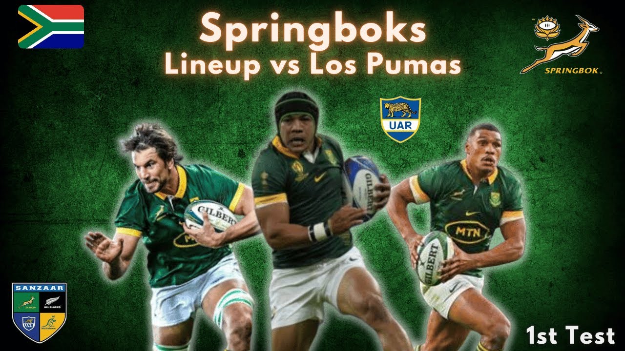 Rugby Fans Beware of THESE Lineup Surprises in Springboks vs Los Pumas ...