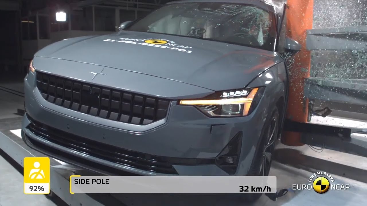 Euro NCAP Crash & Safety Tests of 2021 New Polestar 2 - YouTube