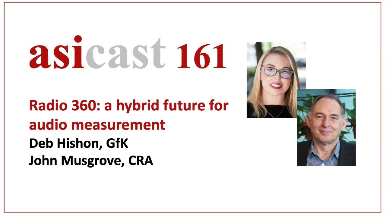 asiCast 161 - Radio 360 - a hybrid future for audience measurement - YouTube