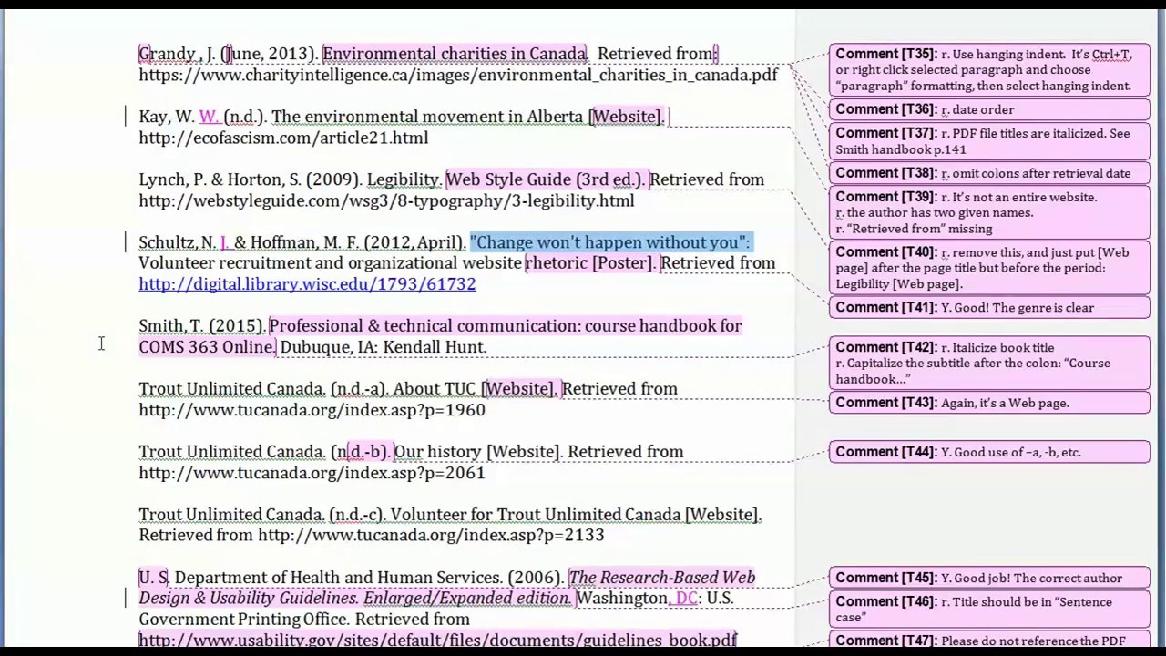 363: APA proofreading tips - YouTube