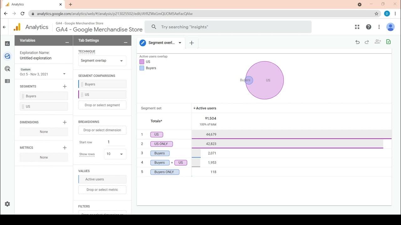 Google Analytics Segment Overlap Analysis - YouTube