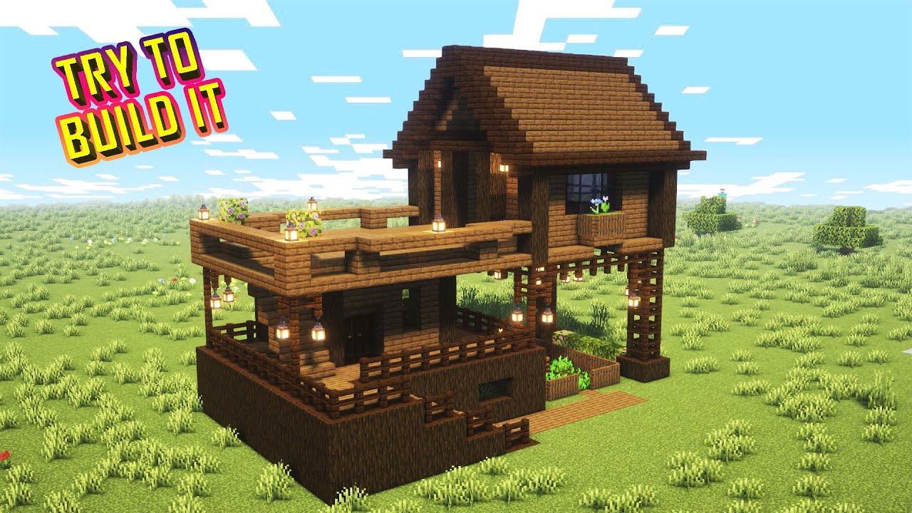 COOL 3-story house! | MINECRAFT | SURVIVAL | BUILDING HOUSE - YouTube