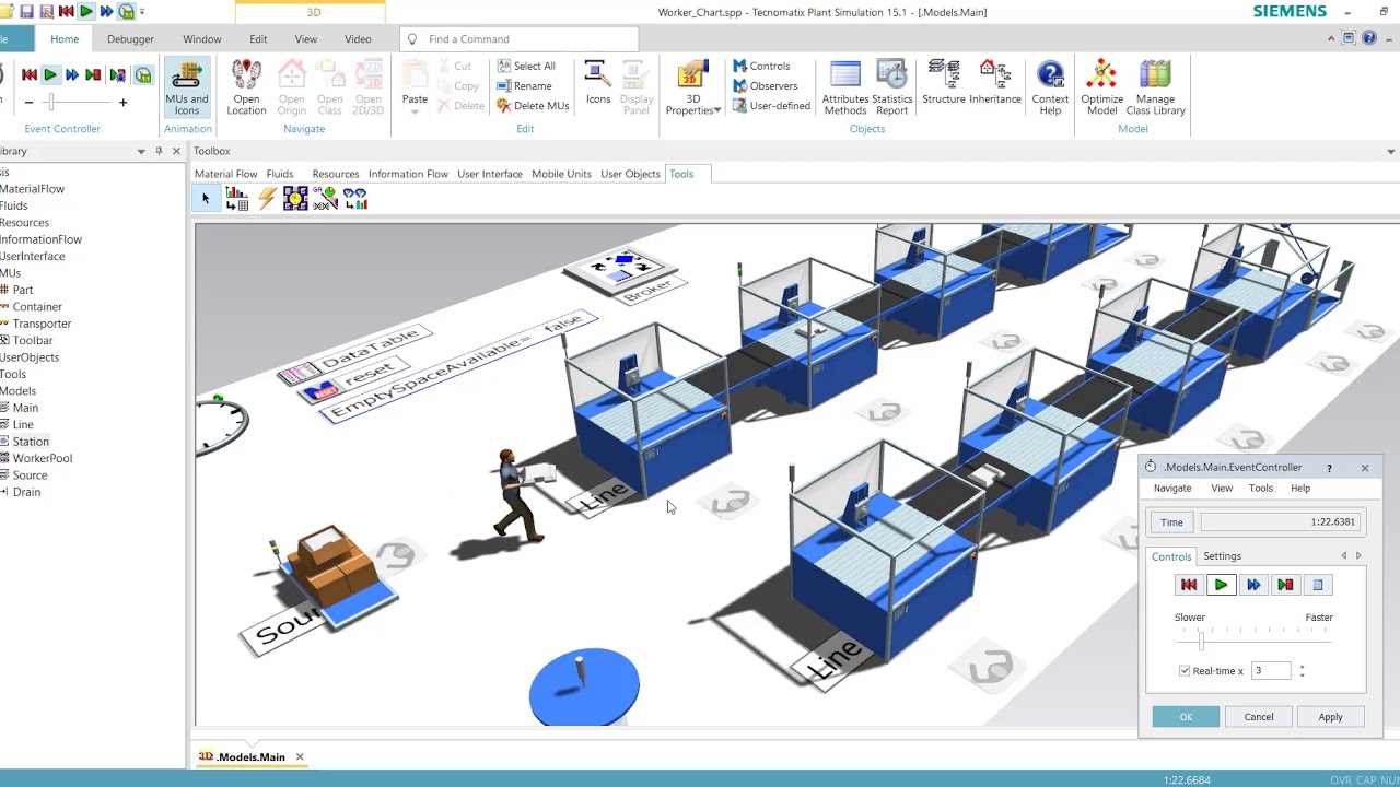 Plant Simulation - Worker Chart Demonstration - YouTube