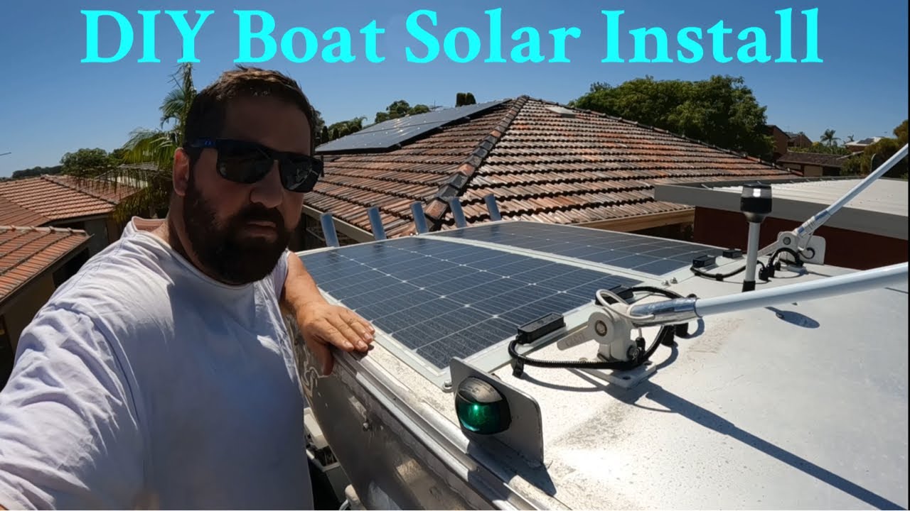 DIY boat solar installation for long range trips - YouTube