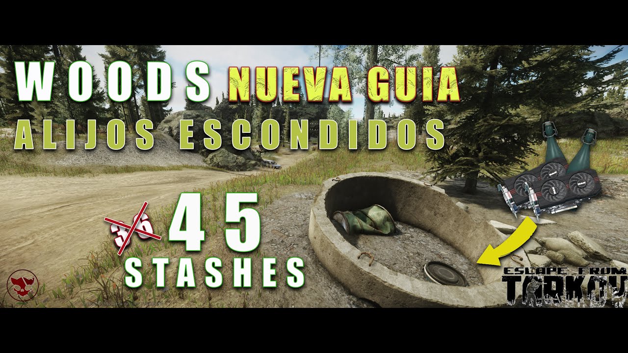 TODOS los 45 Stashes (Alijos) en Woods | Escape from Tarkov 1.0 [Guía ...