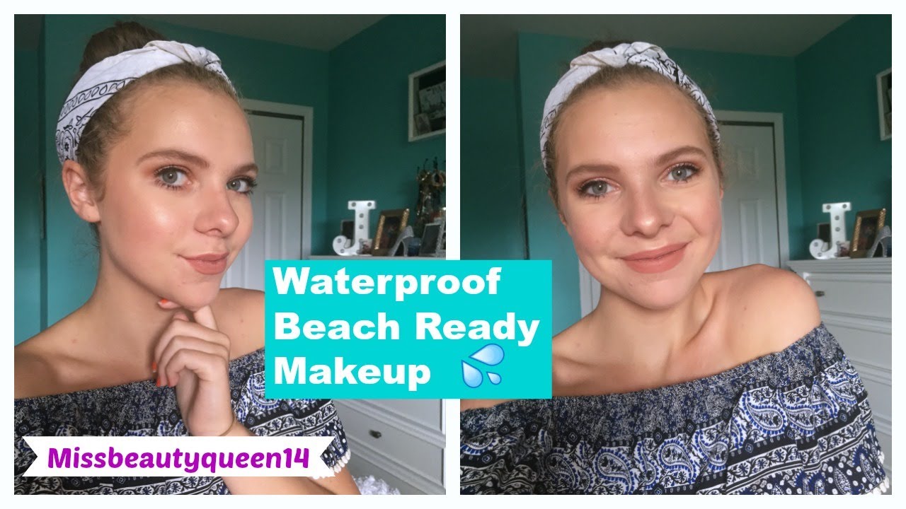 EASY SUMMER BEACH MAKEUP LOOK THAT WILL STAY ON/WATERPROOF - YouTube