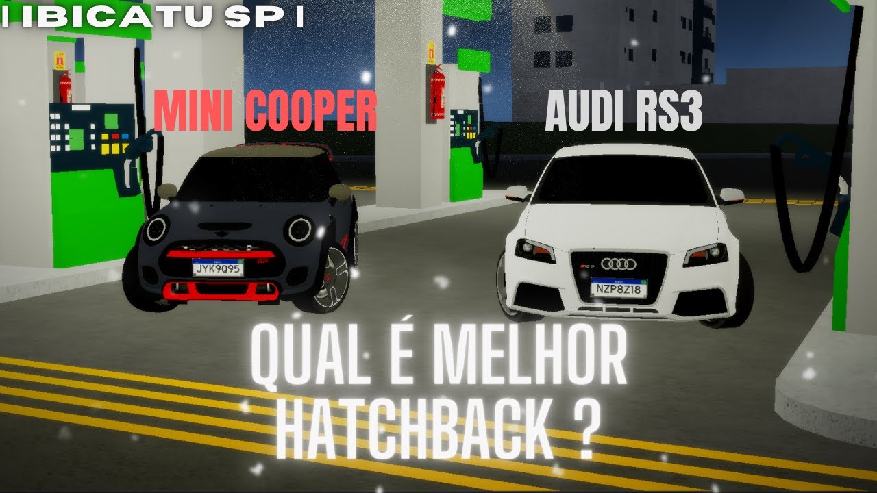 !Ibicatu Sp! QUAL É O MELHOR HATCHBACK |AUDI RS3| VS |MINI COOPER| no ...
