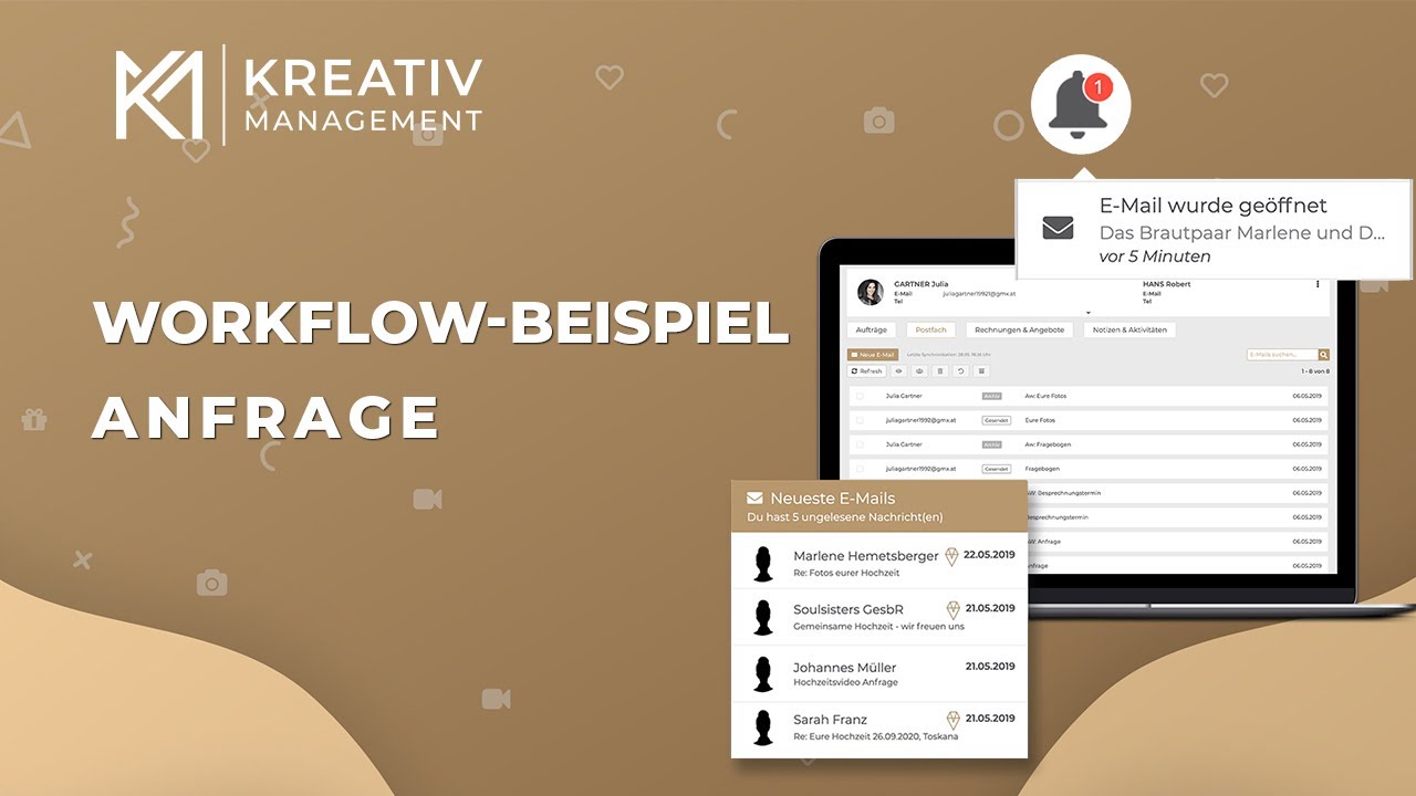 Workflow Beispiel Anfrage inklusive nachfragen - YouTube