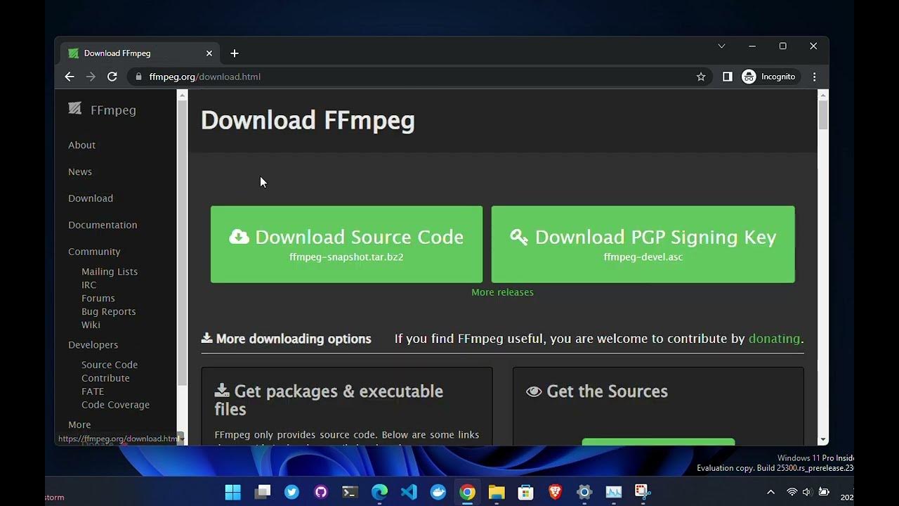 Install FFmpeg Windows - YouTube
