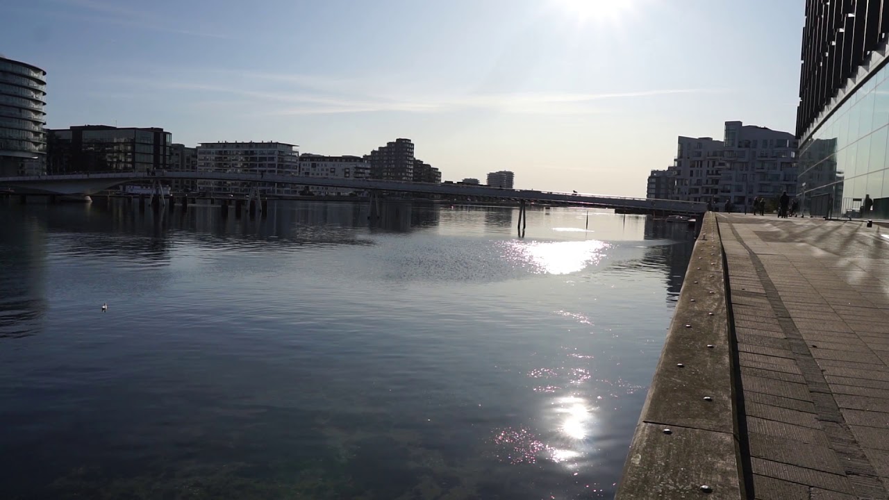 Copenhagen Harbour - Bryggebroen bridge - YouTube