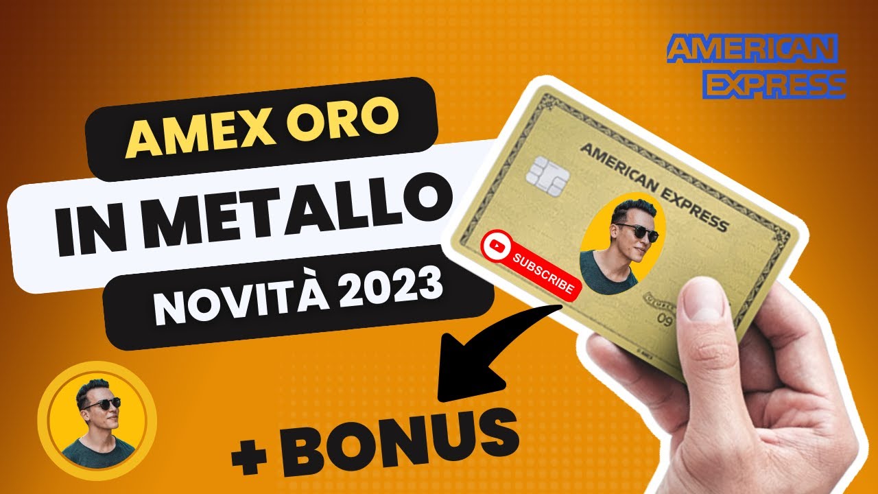 AMERICAN EXPRESS ORO IN METALLO - NOVITÀ 2023 + MEGA BONUS BENVENUTO 💳 ...