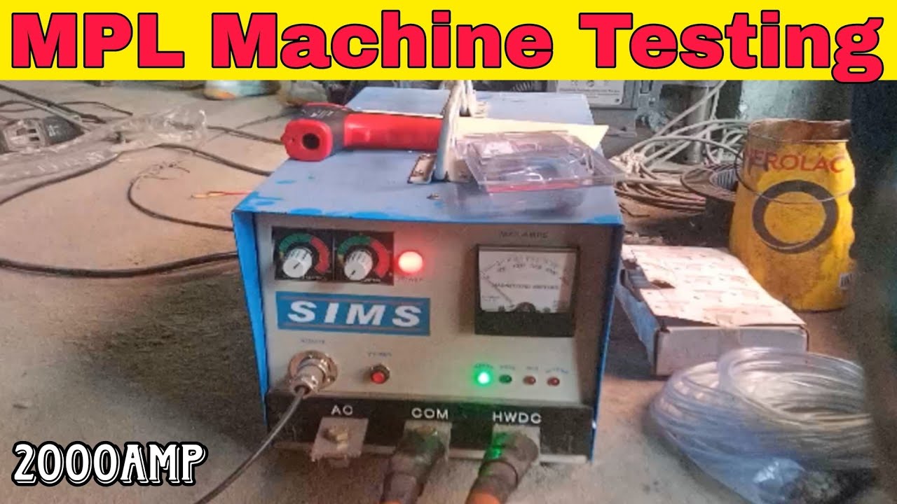 MPI testing video| magnetic particle inspection machine live testing ...