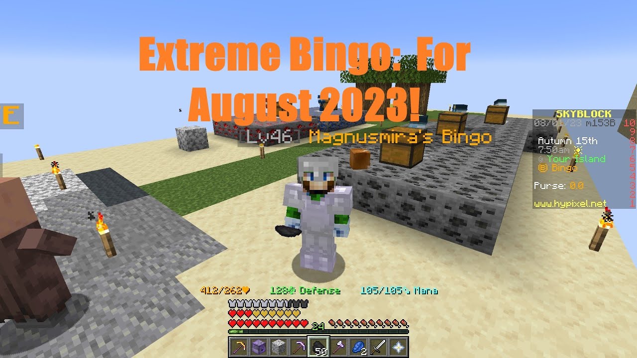 Extreme Bingo Day 4 August 2023: Magzie's Hypixel Skyblock Playthrough ...