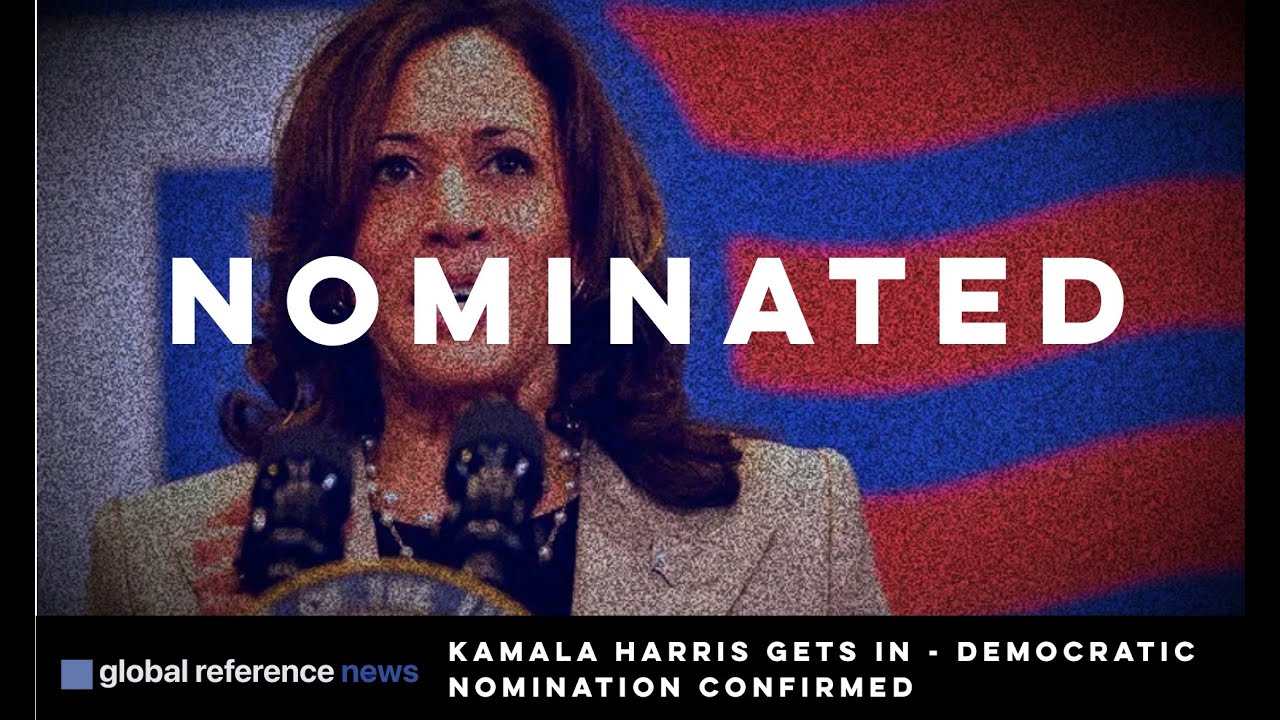 Kamala Harris nominated at the Democratic Party Presidential pick - YouTube