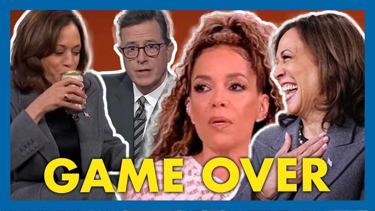 Kamala TANKS Her Campaign On the View, Drinks Beer With Colbert - YouTube