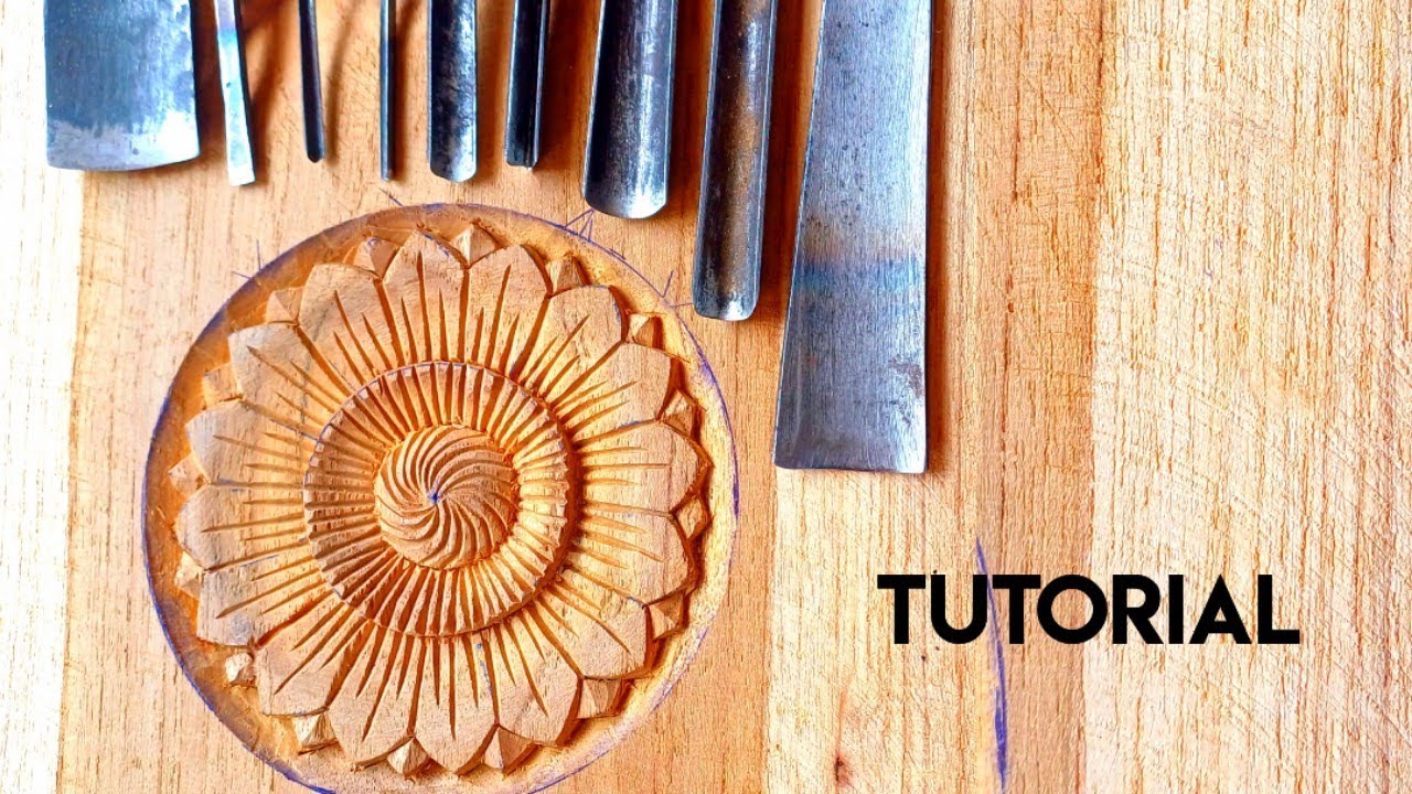 Wooden Flower Making Tutorial || carving art - YouTube